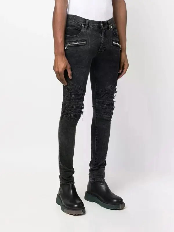 Balmain Raw-cut Super-skinny Jeans