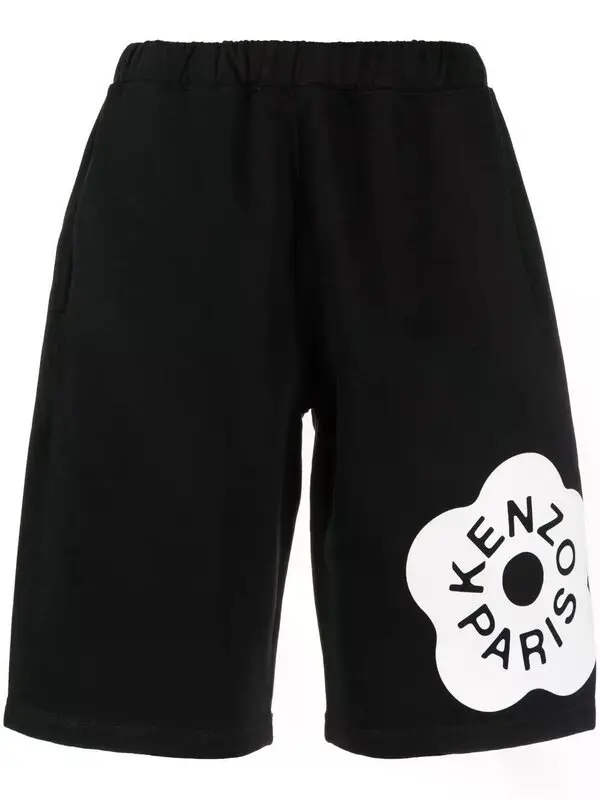Kenzo Boke Flower Bermuda Shorts - Black