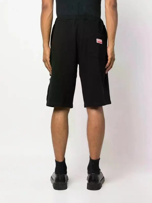 Kenzo Cotton Floral Print Bermuda Shorts