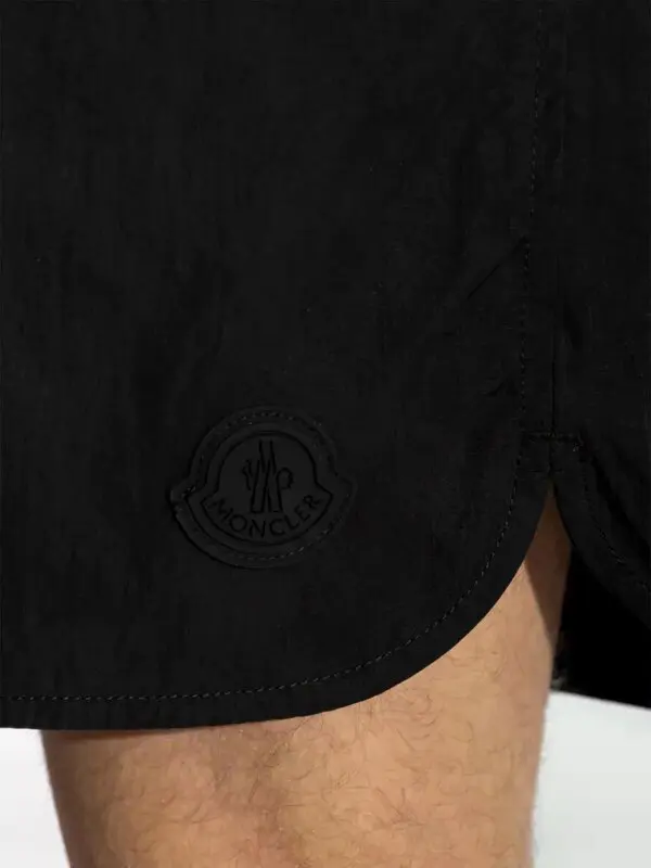 Moncler Crinkled-finish Swim Shorts