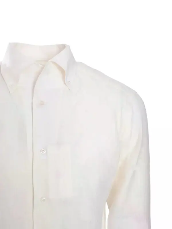 Luciano Barbera Linen Shirt - White