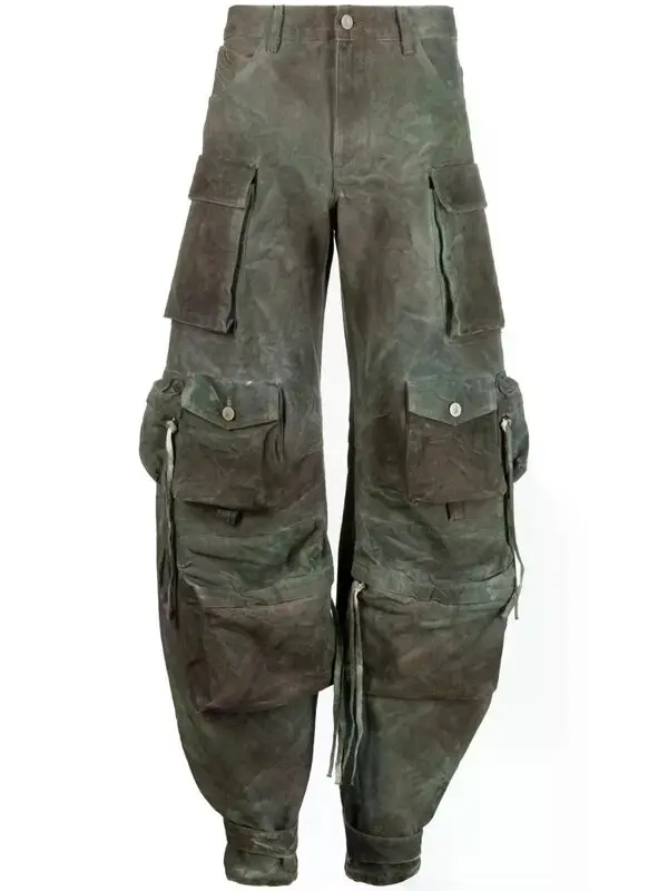 Attico Camouflage Cargo Jeans