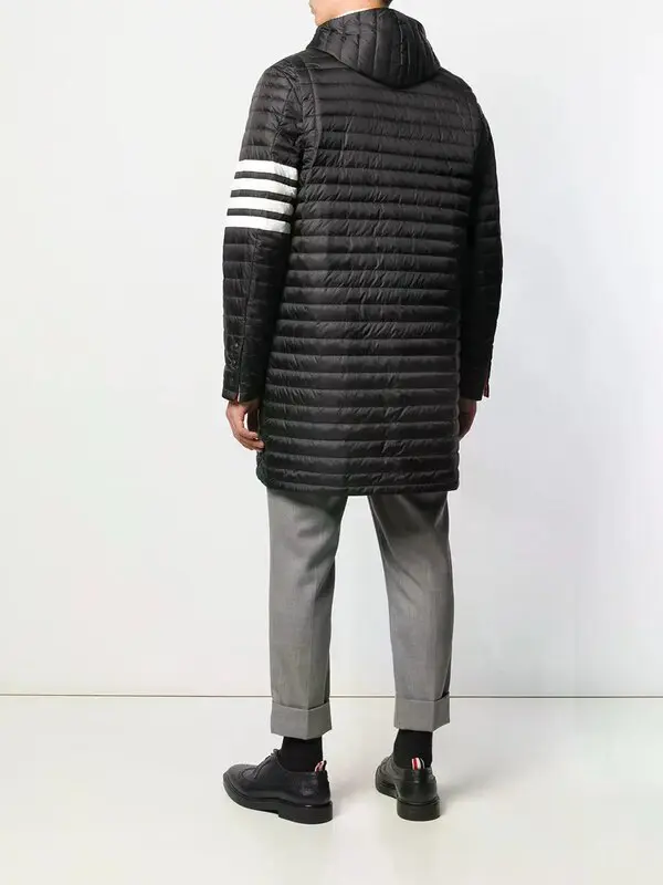 Thom Browne 4-bar Padded Coat - Black