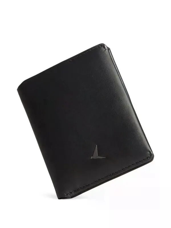 TROUBADOUR Smooth Leather Passport Wallet - Black