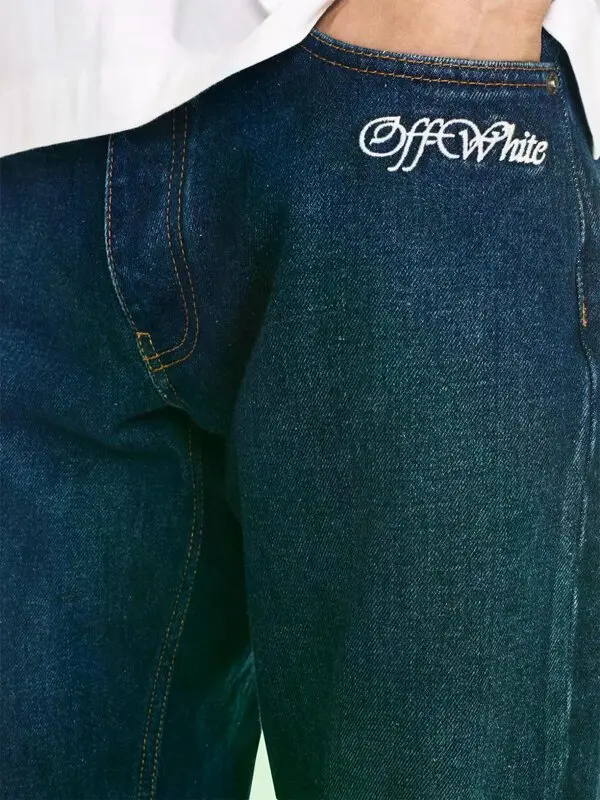 Off-White Script Tapered Jeans
