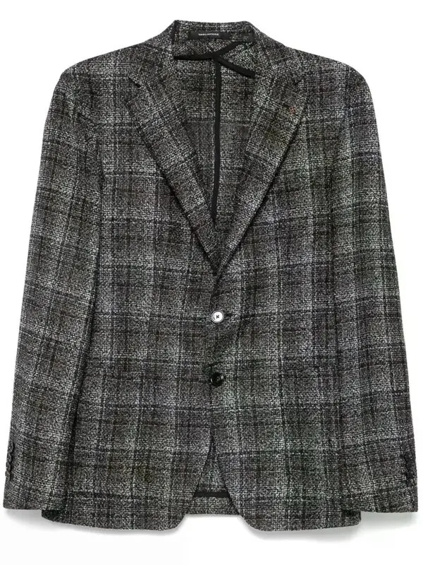 Tagliatore Tweed Blazer - Black