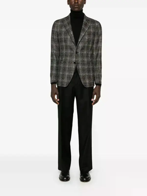 Tagliatore Tweed Blazer - Black