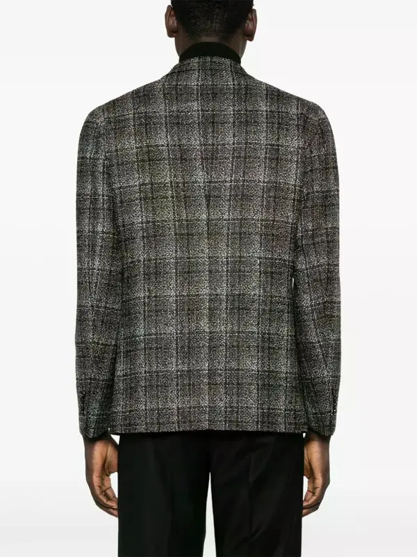 Tagliatore Tweed Blazer - Black