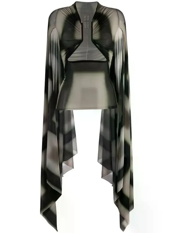 Rick Owens Semi-sheer Draped Top