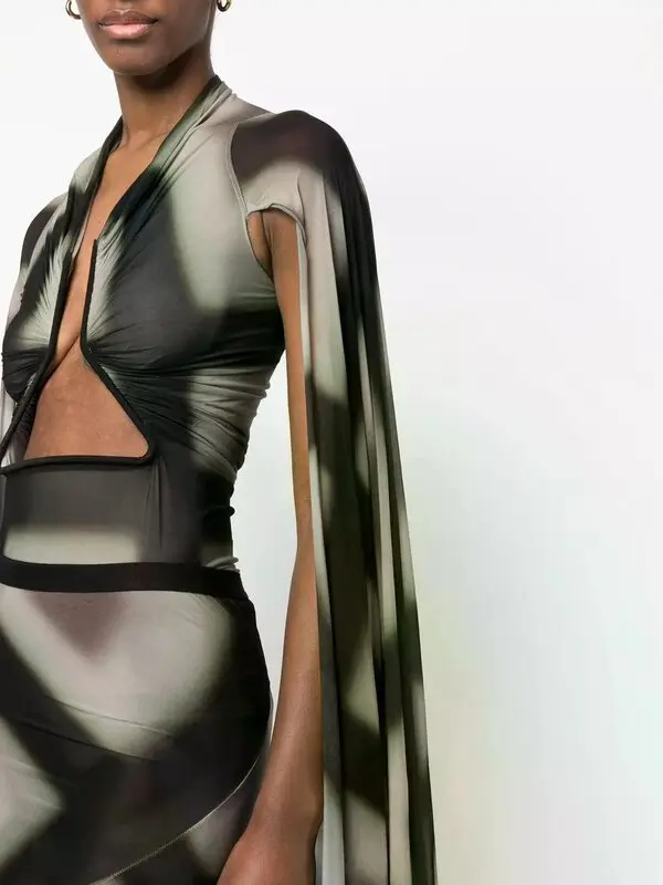 Rick Owens Semi-sheer Draped Top