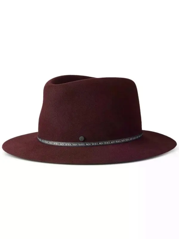 MAISON MICHEL Andre Collapsible Fedora Hat - Red