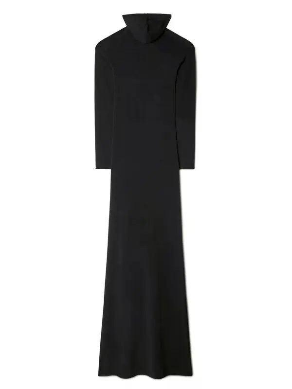 Off-White Floral-appliqué Hooded Dress