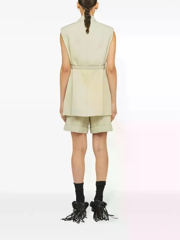 JIL SANDER Belted Tailored Gilet