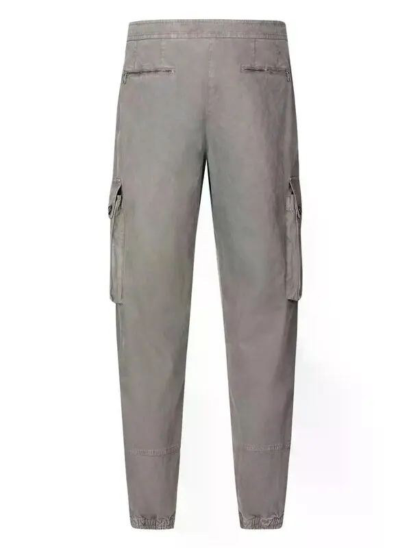 Dolce & Gabbana Cotton Cargo Trousers With Logo Patch