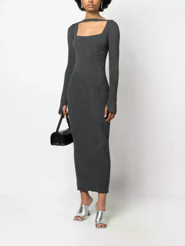 PATOU Long-sleeve Knitted Dress