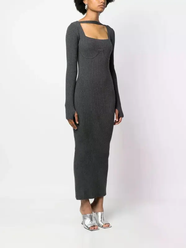 PATOU Long-sleeve Knitted Dress