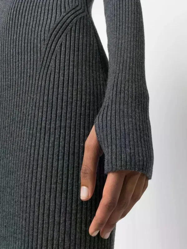 PATOU Long-sleeve Knitted Dress