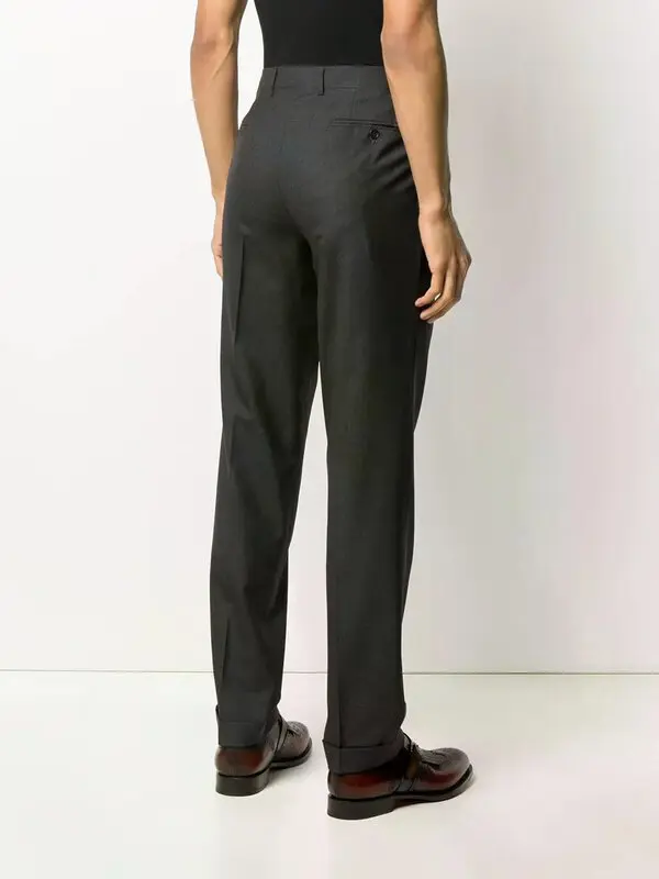 Canali Straight-fit Tailored Trousers - Blue