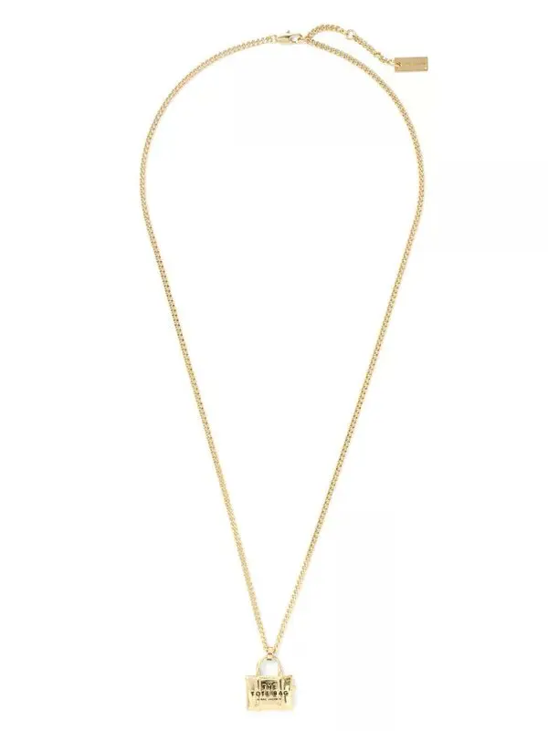 Marc Jacobs The Tote Bag Pendant Necklace - Gold