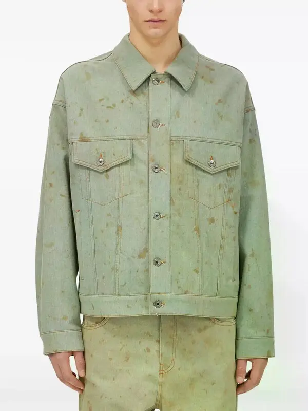 MSGM Stained Denim Jacket