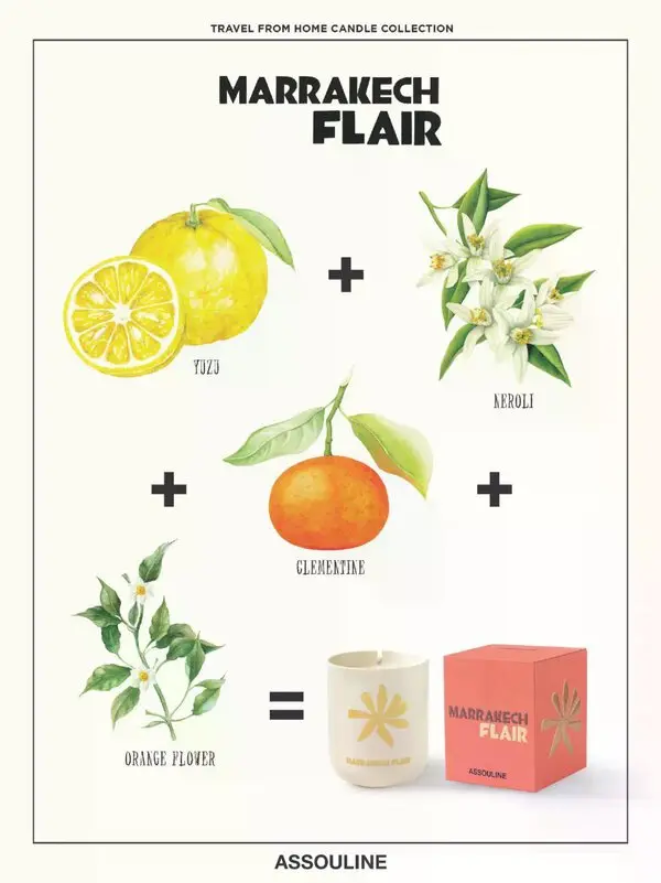 Assouline Marrakech Flair Travel From Home Candle