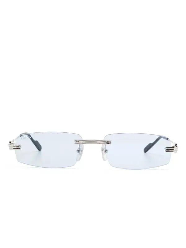 Cartier Rimless Sunglasses - Silver