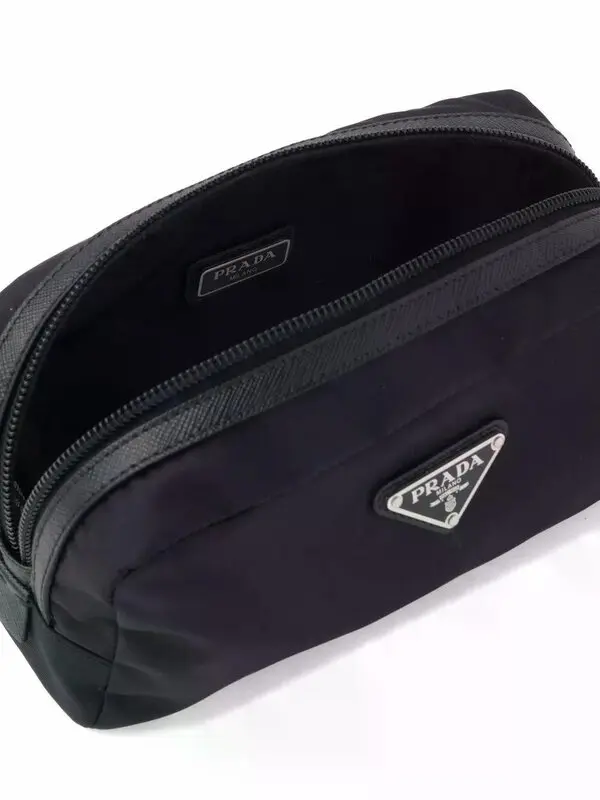 Prada Logo Plaque Wash Bag