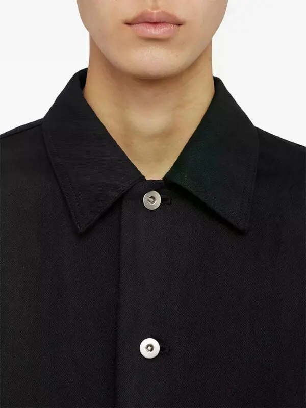 JIL SANDER Logo-patch Denim Shirt