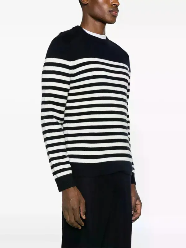 Theory Latho Striped Cotton Jumper