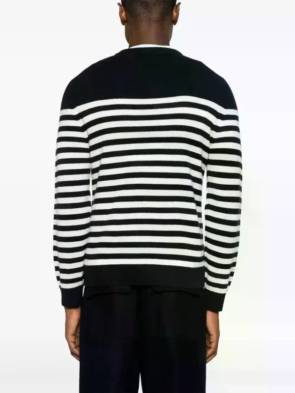 Theory Latho Striped Cotton Jumper