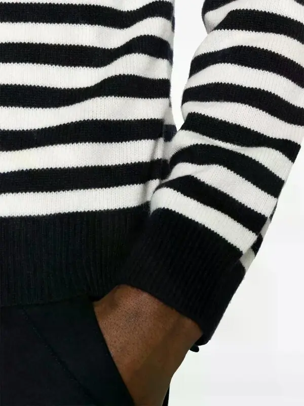 Theory Latho Striped Cotton Jumper
