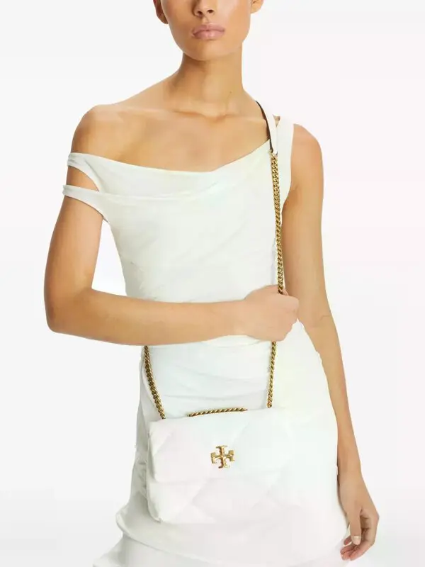Tory Burch Kira Diamond-quilted Convertible Shoulder Bag - White