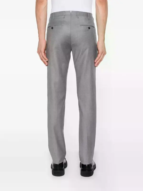 Incotex Tapered Virgin Wool Trousers - Grey