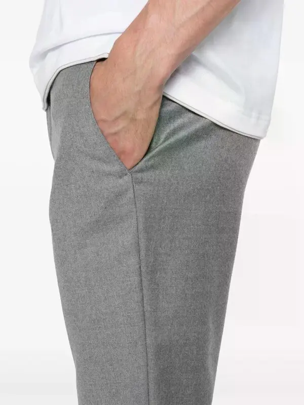Incotex Tapered Virgin Wool Trousers - Grey
