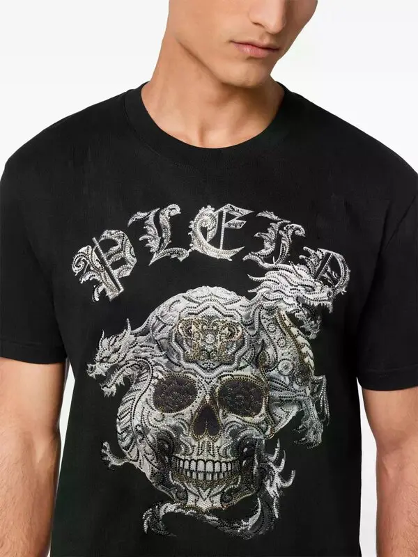 Philipp Plein Ss Skull-print T-shirt - Black