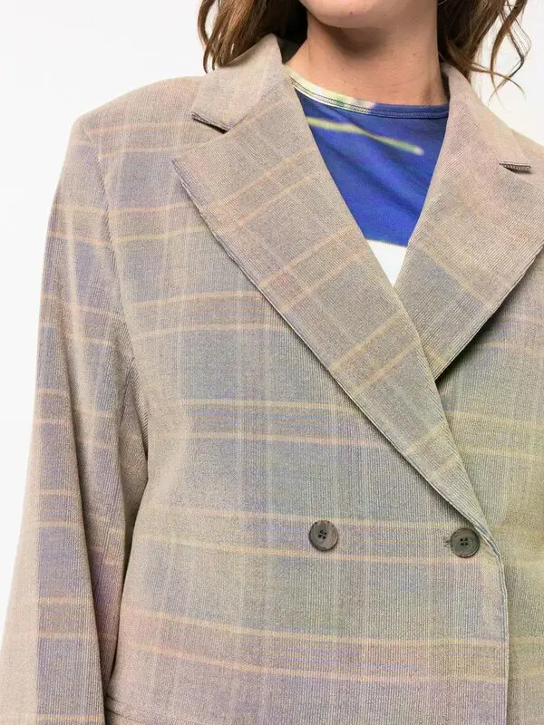 Alexander McQueen Check Print Blazer