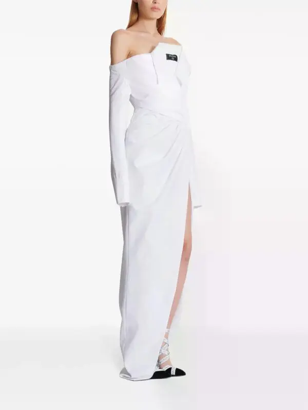 Balmain Strapless Bustier Dress