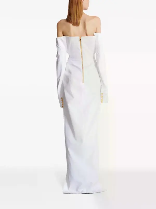 Balmain Strapless Bustier Dress