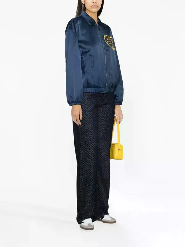 Kenzo Heart-patch Satin Jacket
