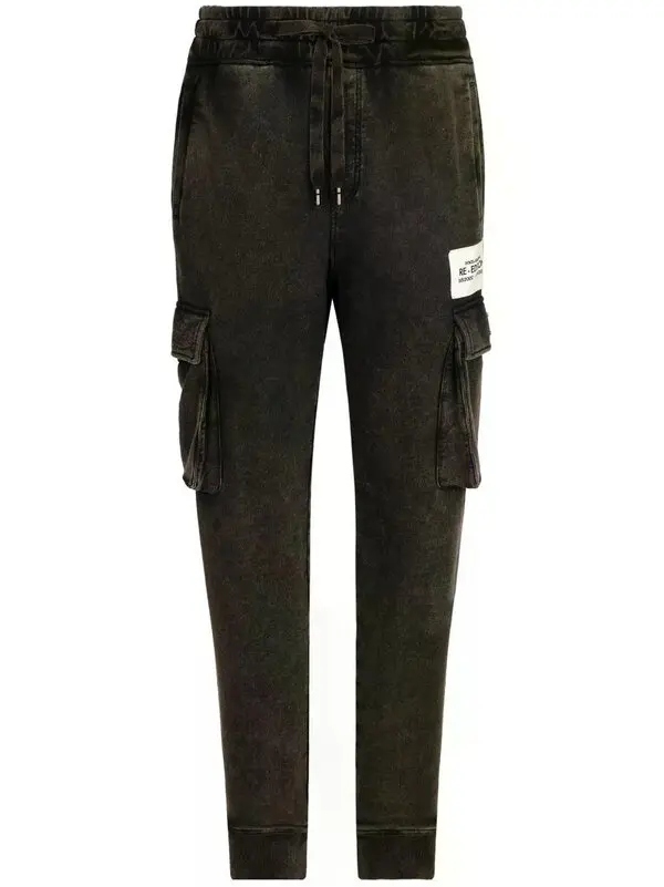 Dolce & Gabbana Logo-patch Tapered Cargo Trousers
