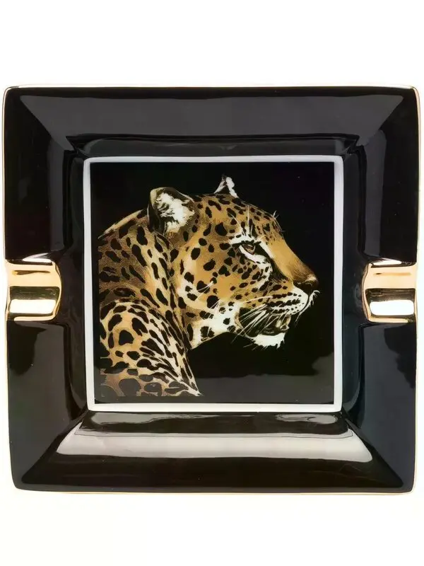 Dolce & Gabbana Tiger-print Ashtray - Brown