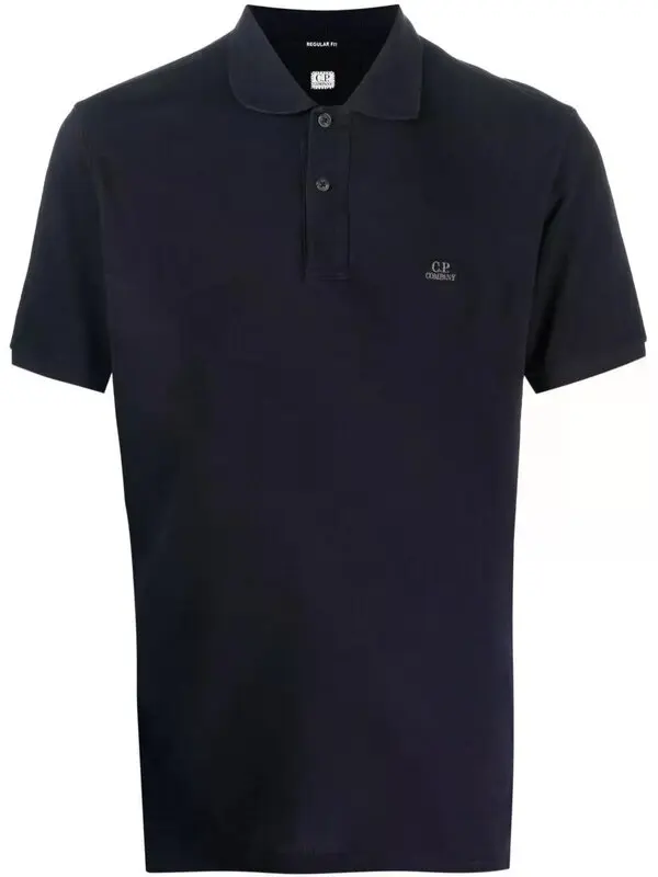 C.P. COMPANY Cotton Polo Shirt - Blue