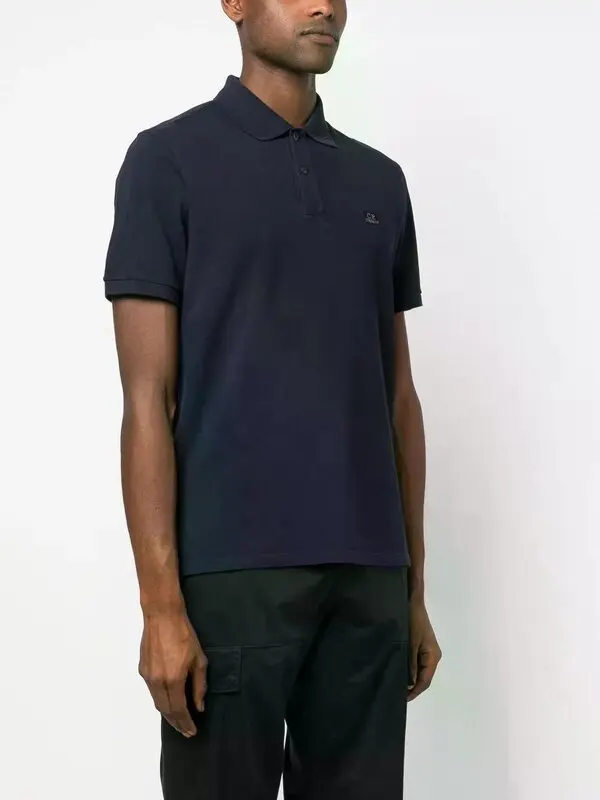 C.P. COMPANY Cotton Polo Shirt - Blue