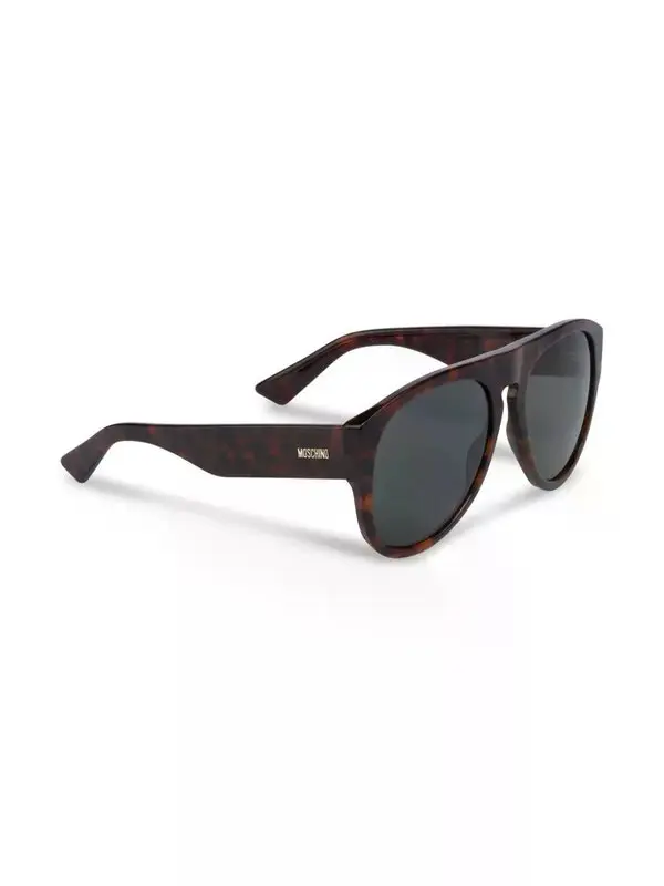 Moschino Pilot-frame Sunglasses - Brown