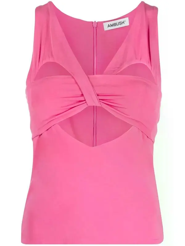 AMBUSH Cut-out Sleeveless Tank Top - Pink