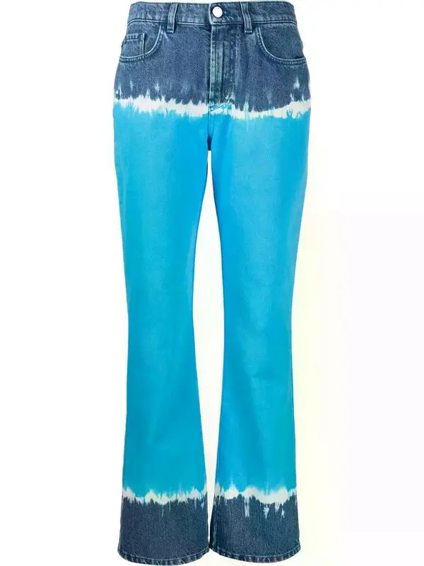 Alberta Ferretti Tie-dye Flared Jeans