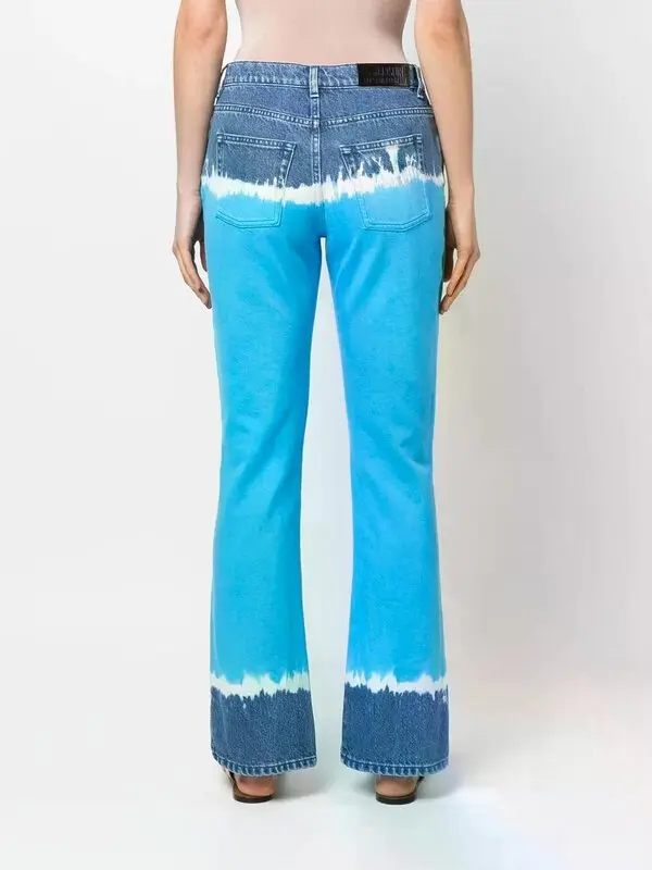 Alberta Ferretti Tie-dye Flared Jeans