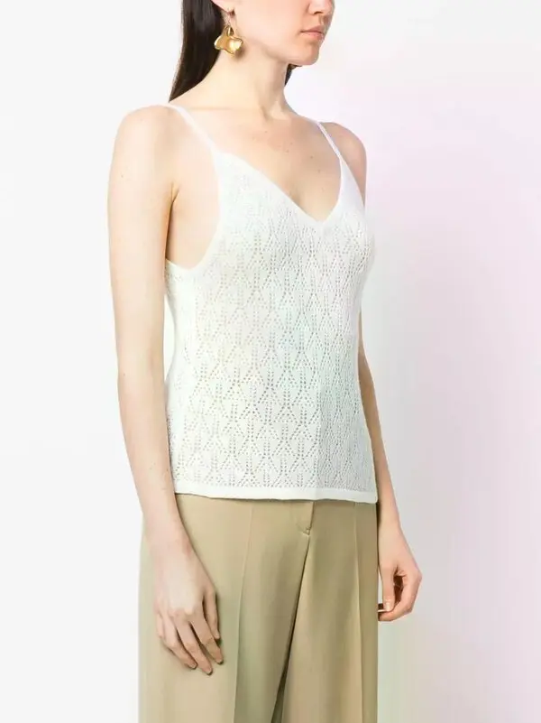 BARRIE Spaghetti-strap Cashmere Top