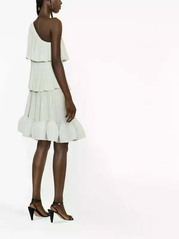 LANVIN Pleated One-shoulder Dress