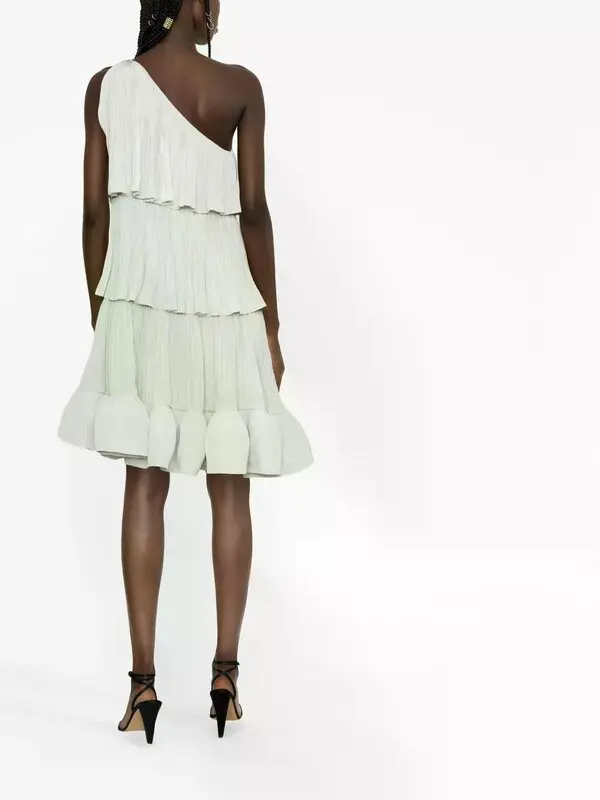 LANVIN Pleated One-shoulder Dress